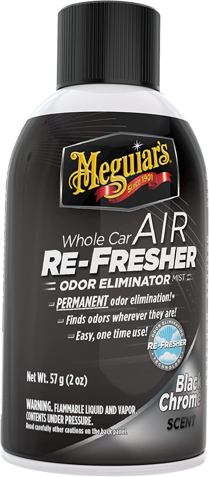 Meguiar's Whole Car Air Re-Fresher Odor Eliminator - Black Chrome | 79. ...